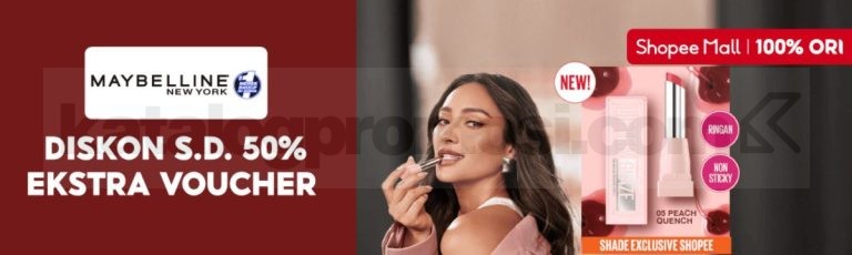 Promo Maybelline Shopee Diskon hingga 50% Makeup Hemat