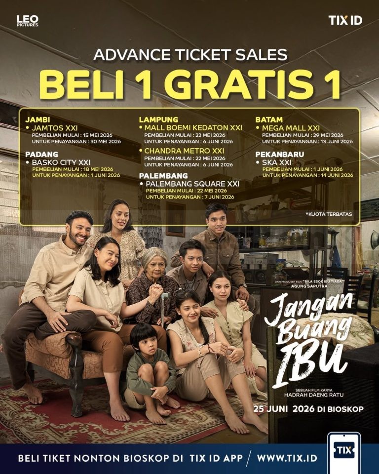 Promo TIX ID Beli 1 Gratis 1 Tiket Jangan Buang Ibu