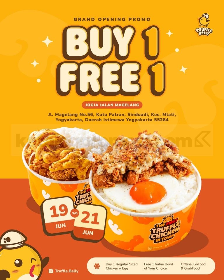 Promo Truffle Belly Opening Buy 1 Free 1 Chicken Egg Bowl
