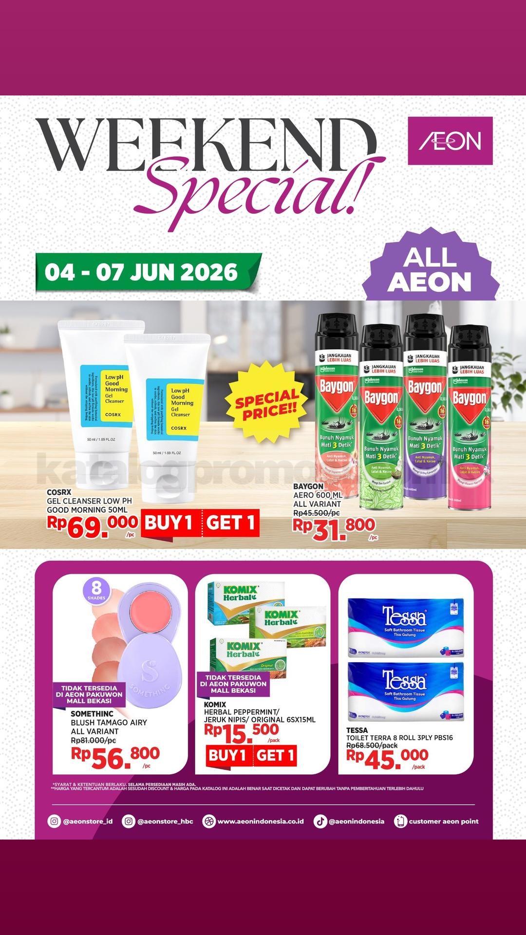 Promo AEON store JSM Weekend Special 04-07 Juni 2026