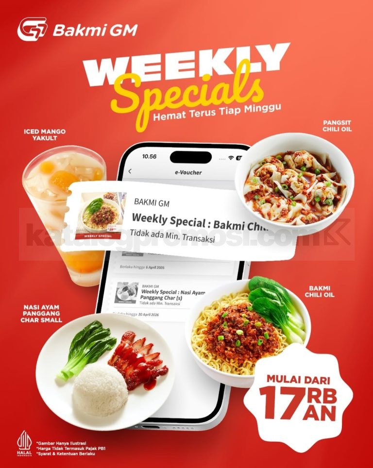 Promo Bakmi GM Weekly Specials Mulai Rp. 17.273