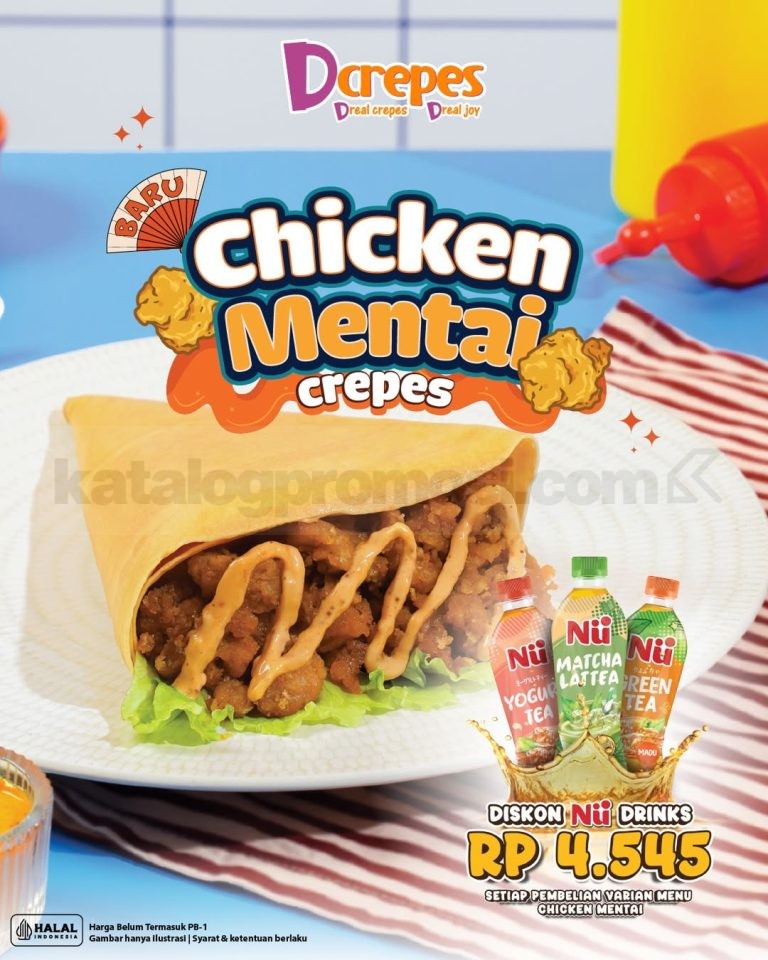 Promo Dcrepes Beli Chicken Mentai Diskon NuTea Rp. 4.545