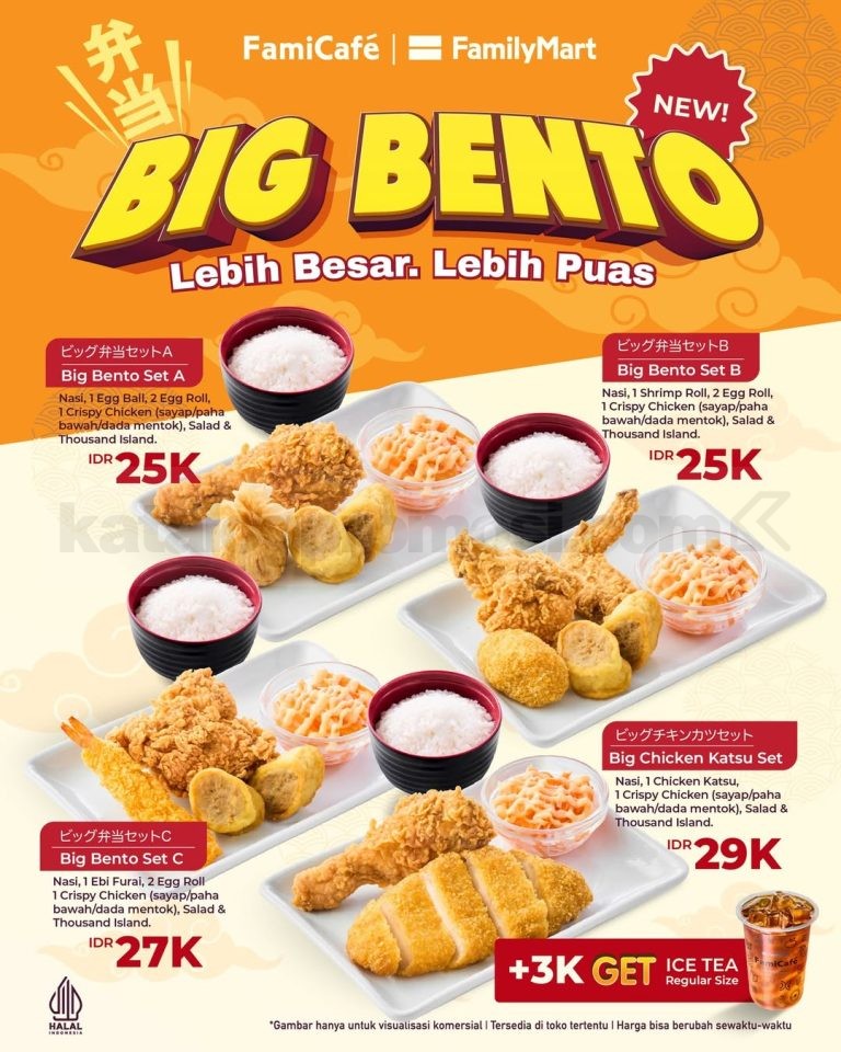 Promo FamilyMart Big Bento Mulai Rp. 25 Ribu