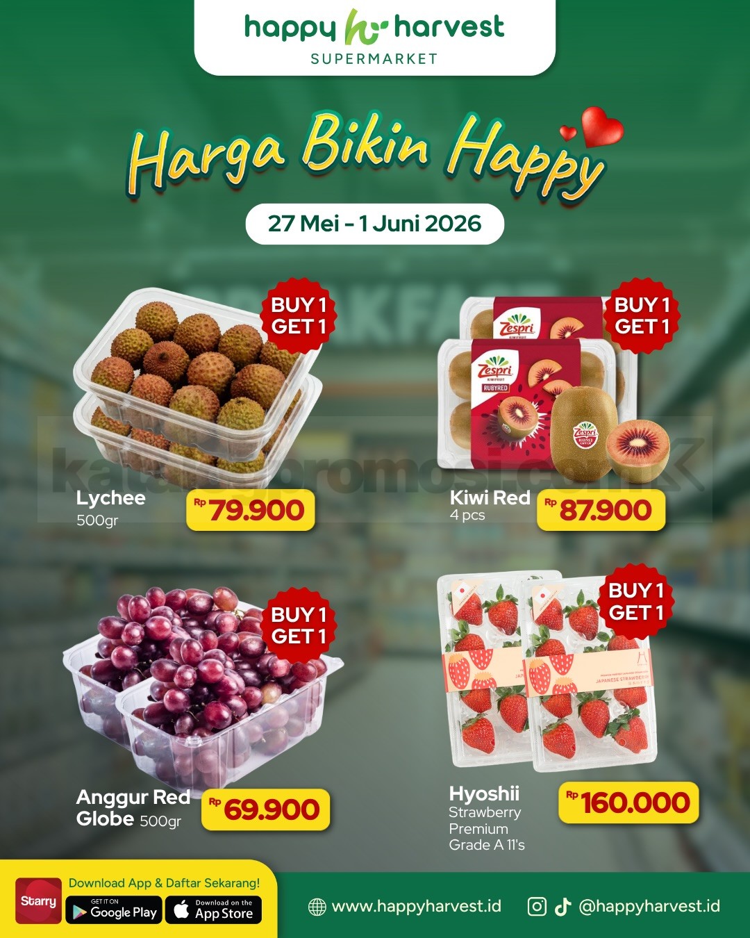 Promo Happy Harvest Weekend JSM 27 Mei - 01 Juni 2026