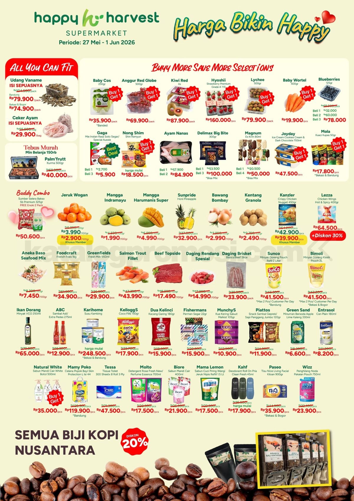 Promo Happy Harvest Weekend JSM 27 Mei - 01 Juni 2026