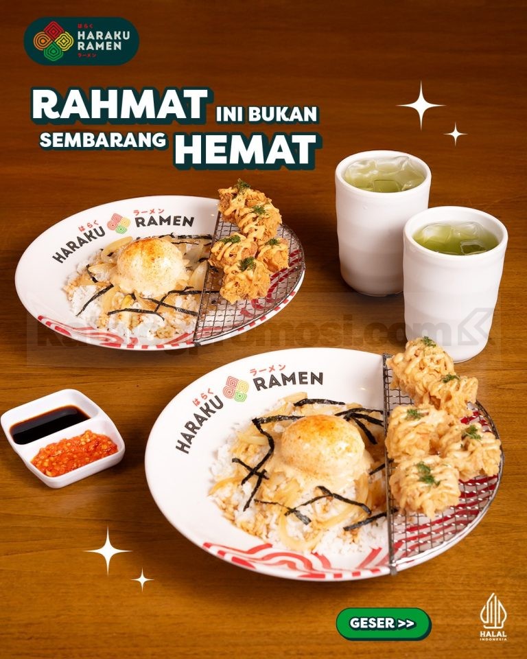 Promo Haraku Ramen RAHMAT mulai Rp. 25.000