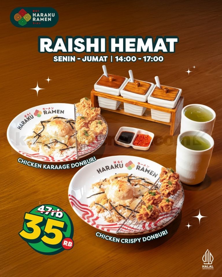Promo Haraku Ramen RAHMAT mulai Rp. 25.000