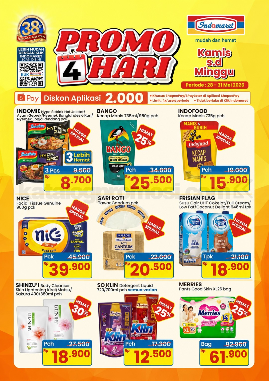 Promo JSM INDOMARET MINGGU INI 28-31 Mei 2026