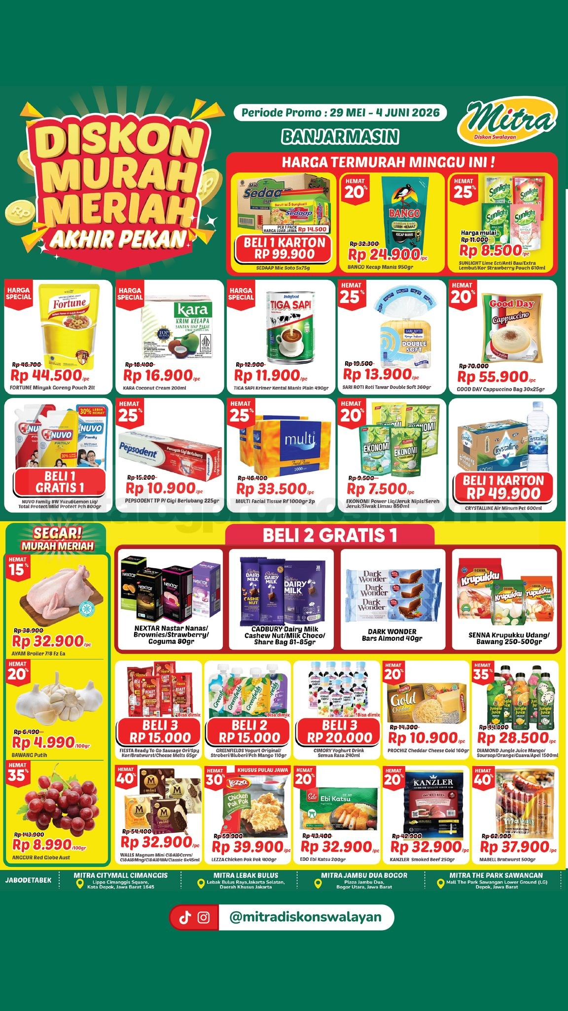 Promo JSM Mitra Diskon Swalayan Akhir Pekan 29 Mei - 04 Juni 2026
