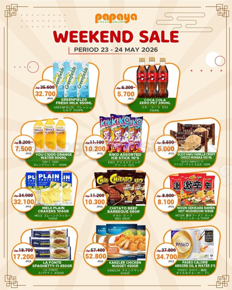 Promo Papaya Fresh Gallery Bali Weekend Fiesta 23-24 Mei 2026
