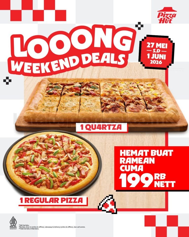 Promo Pizza Hut Long Weekend Paket Hemat Rp. 199ribu