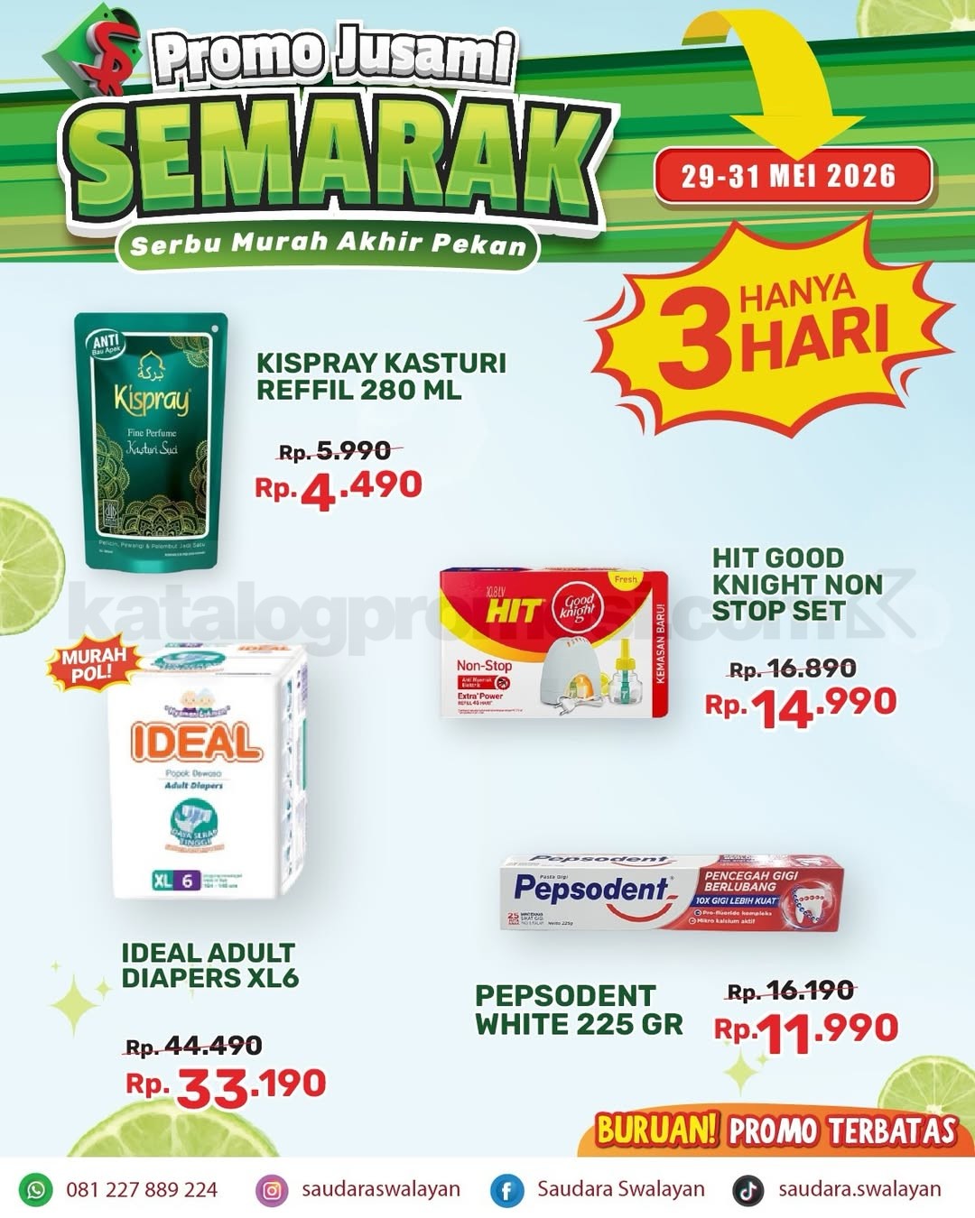 Promo Saudara Swalayan Jusami Semarak 29-31 Mei 2026