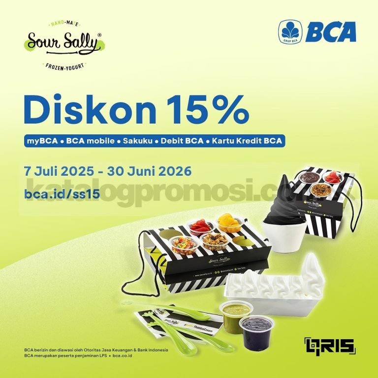 Promo Sour Sally Diskon 15% untuk Pengguna BCA