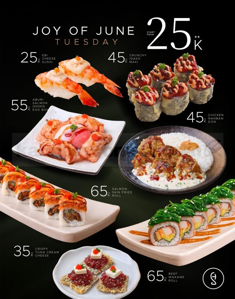 Promo Sushi Hiro Joy of June Menu mulai Rp. 25.000