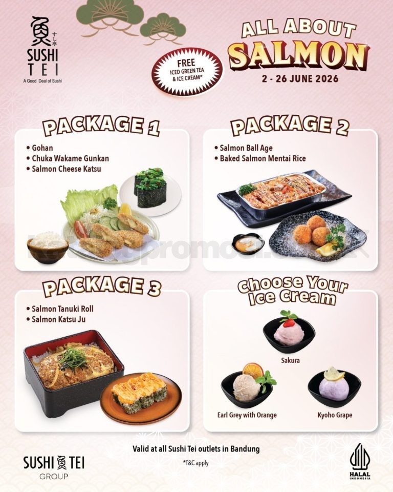Promo Sushi Tei All About Salmon Paket Rp. 75.000