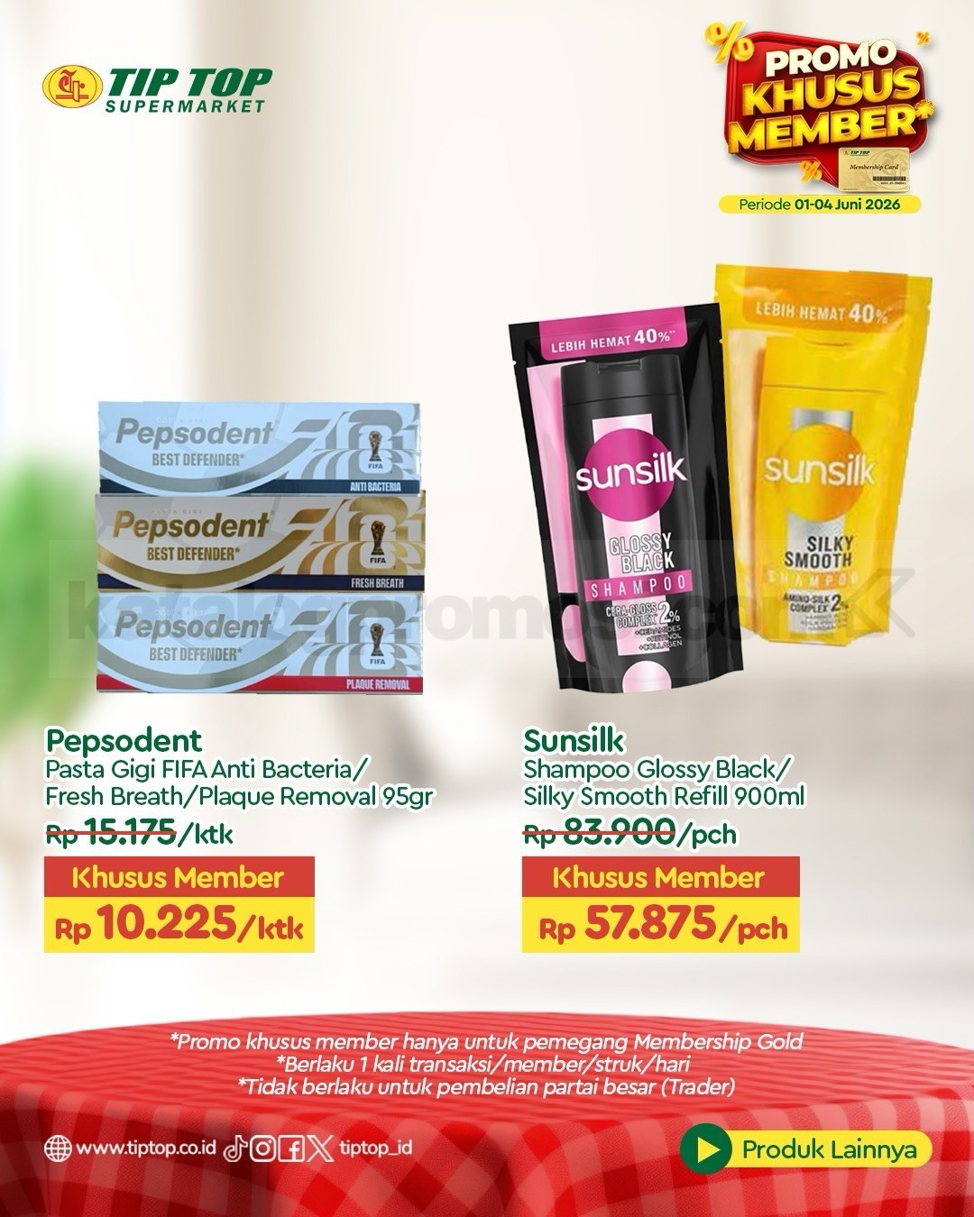 Promo TIP TOP Swalayan Khusus Member Periode 01-04 Juni 2026
