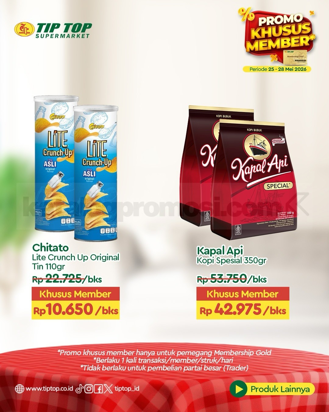 Promo TIP TOP Swalayan Khusus Member Periode 25-28 Mei 2026