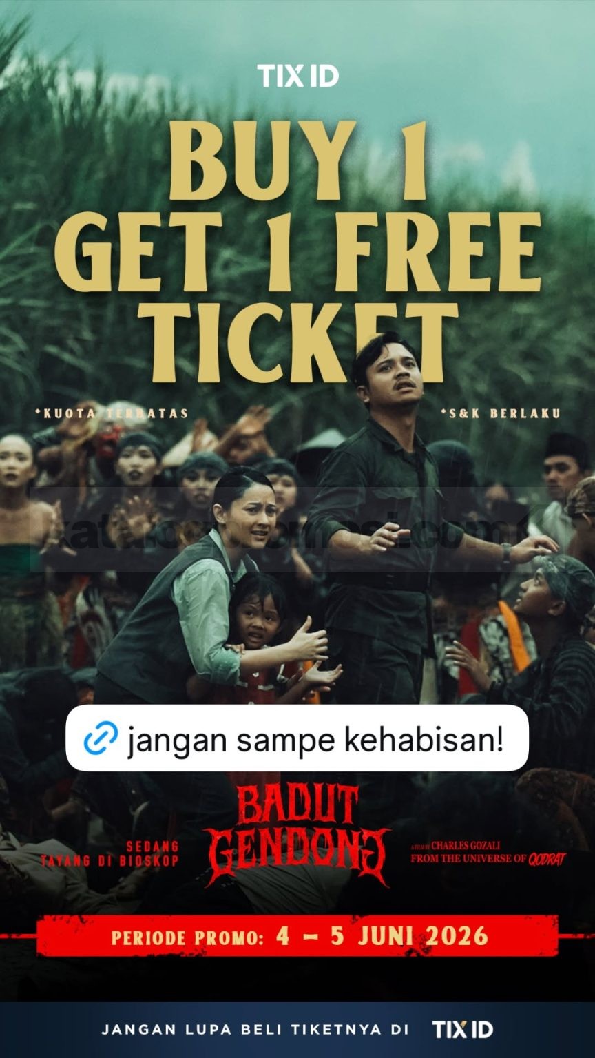 Promo TIX ID Beli 1 Gratis 1 Tiket Badut Gendong