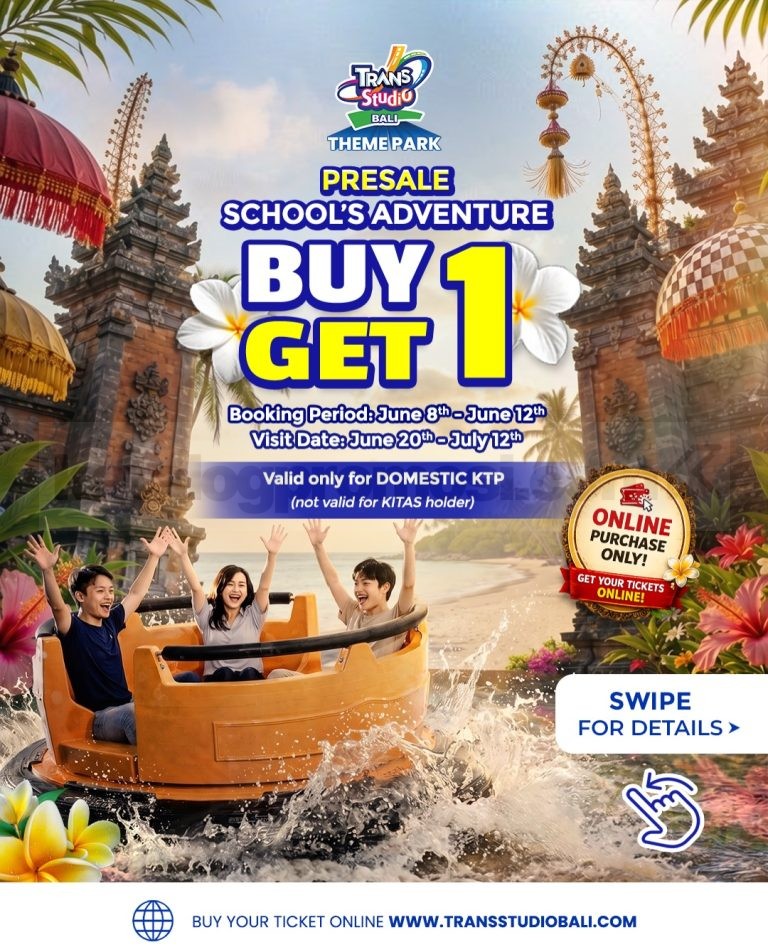 Promo Trans Studio Bali Presale Ticket Buy 1 Get 1