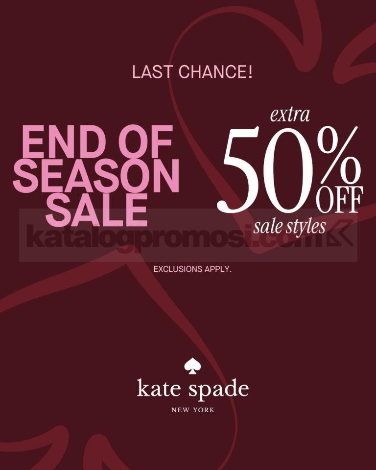 Promo Kate Spade End of Season Sale Diskon Hingga 50%