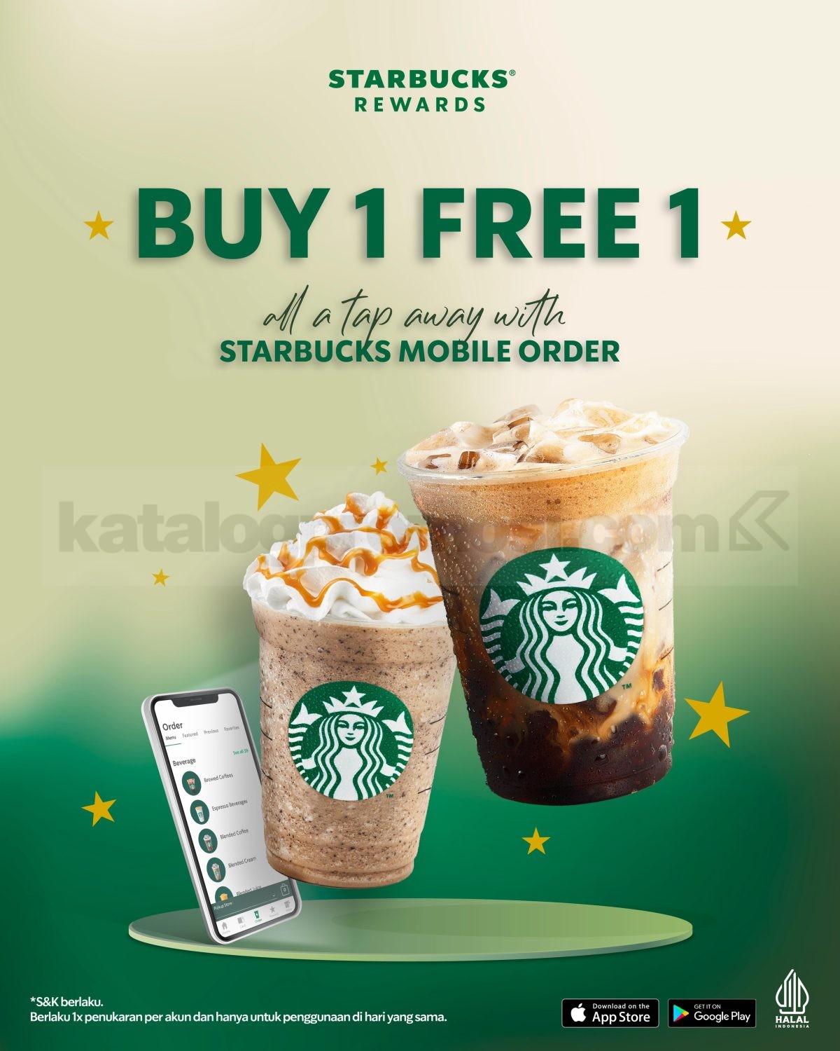 Promo Starbucks Beli 1 Gratis 1 Minuman Grande
