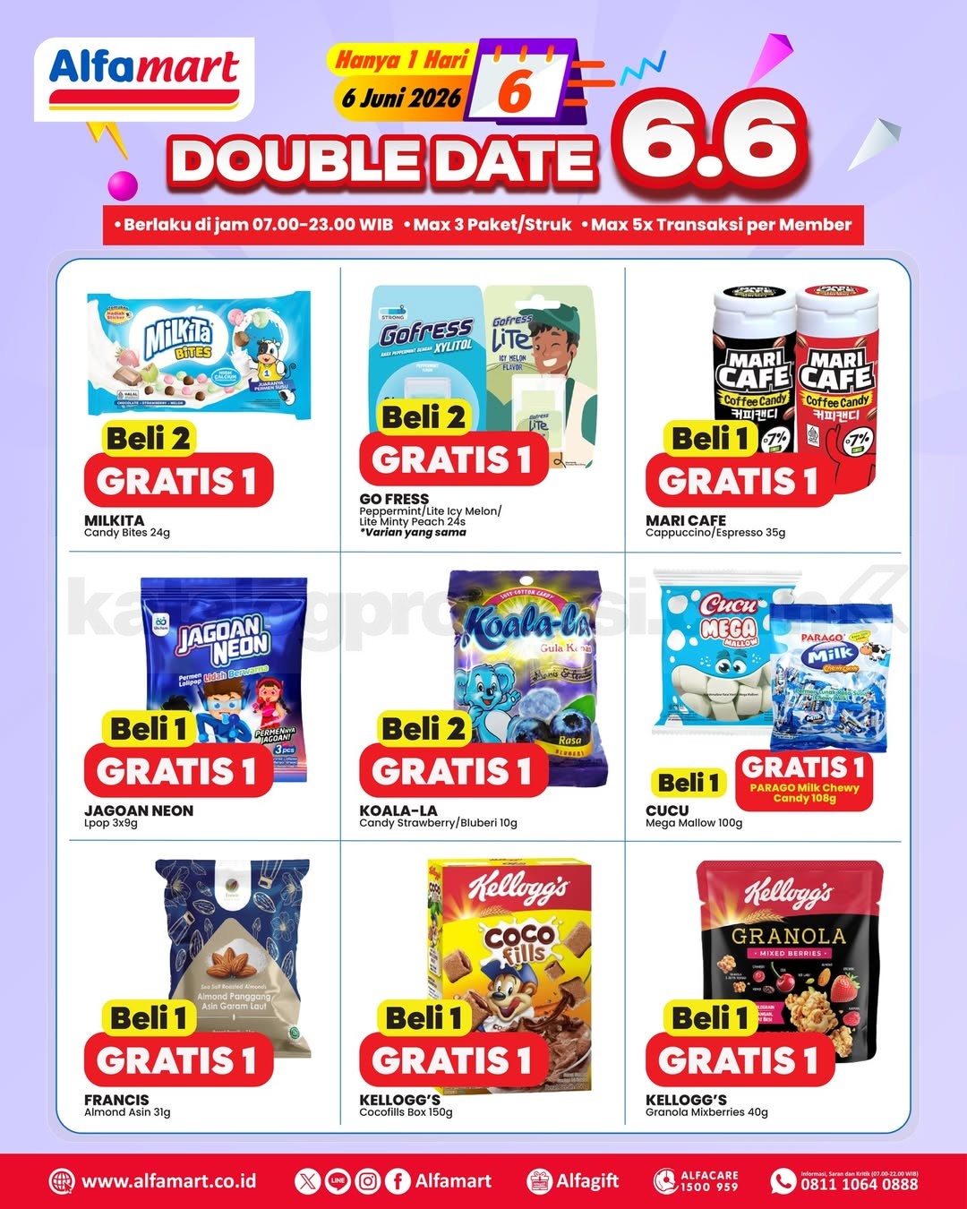Promo Alfamart 6.6 Double Date Sale Beli 1 Gratis 1