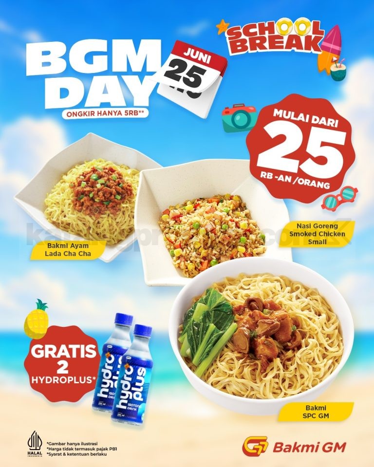 Promo Bakmi GM BGM Day Paket Hemat mulai Rp. 50.000