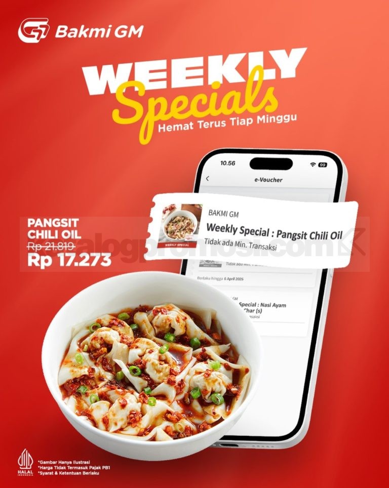 Promo Bakmi GM Weekly Specials Mulai Rp. 17.273