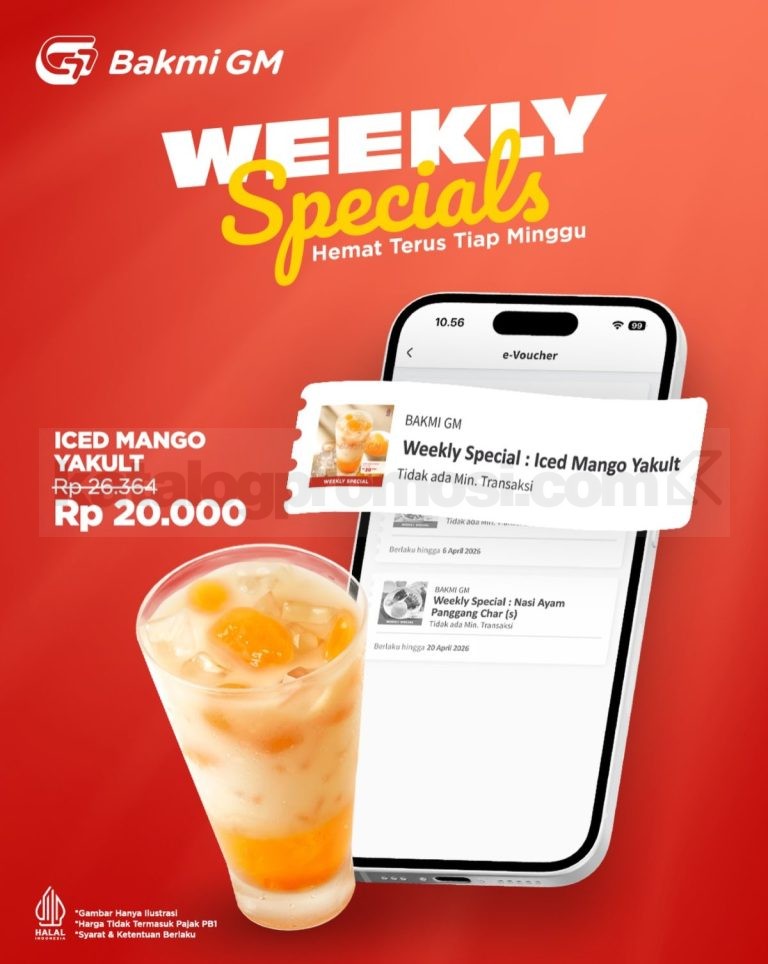 Promo Bakmi GM Weekly Specials Mulai Rp. 17.273