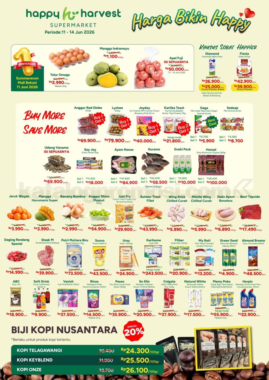 Promo Happy Harvest Weekend JSM 11-14 Juni 2026
