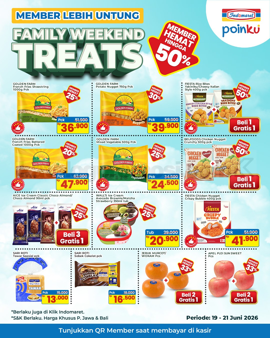 Promo Indomaret Family Weekend Treats 19-21 Juni 2026