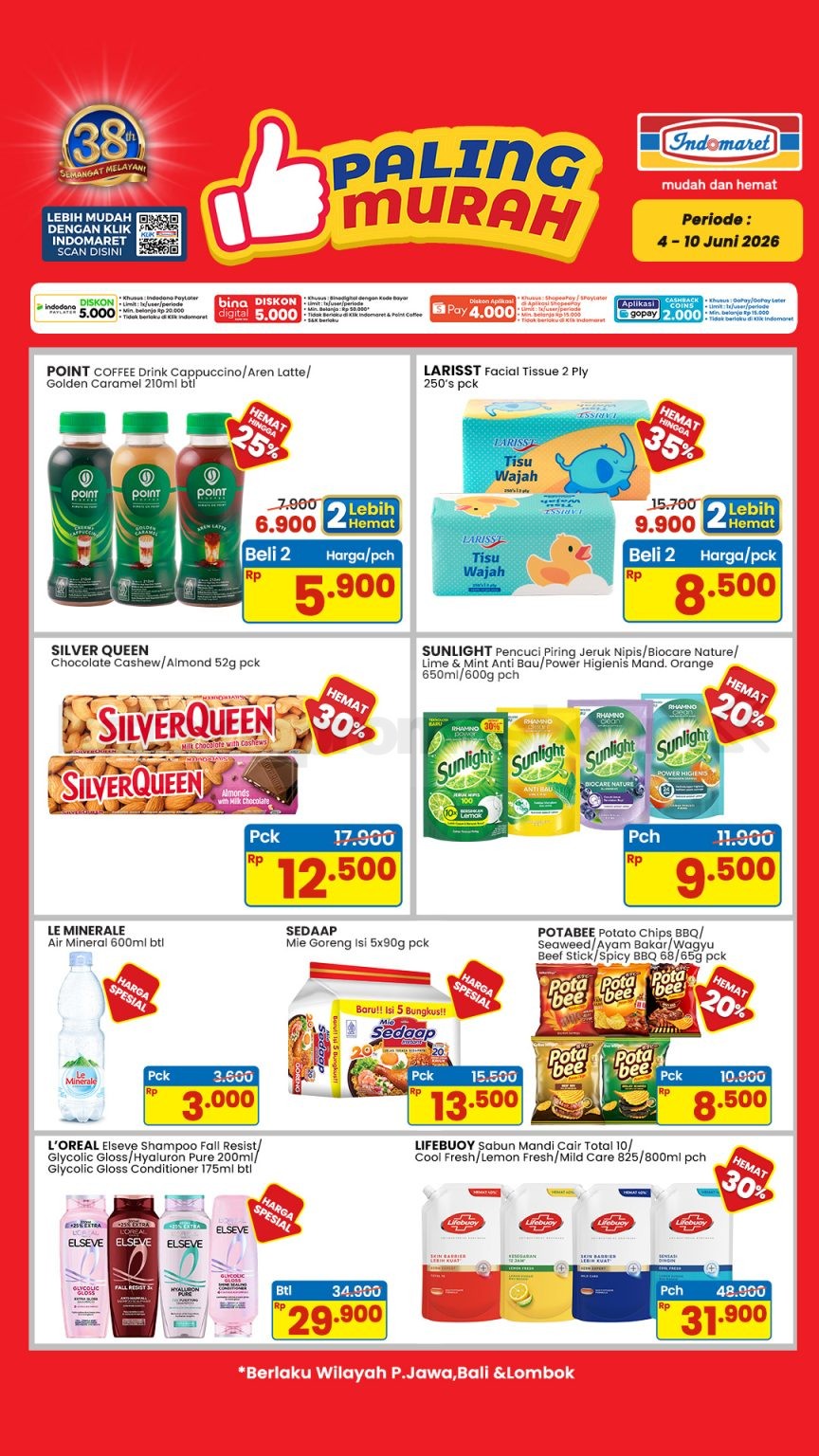 Promo INDOMARET PALING MURAH 04-10 Juni 2026