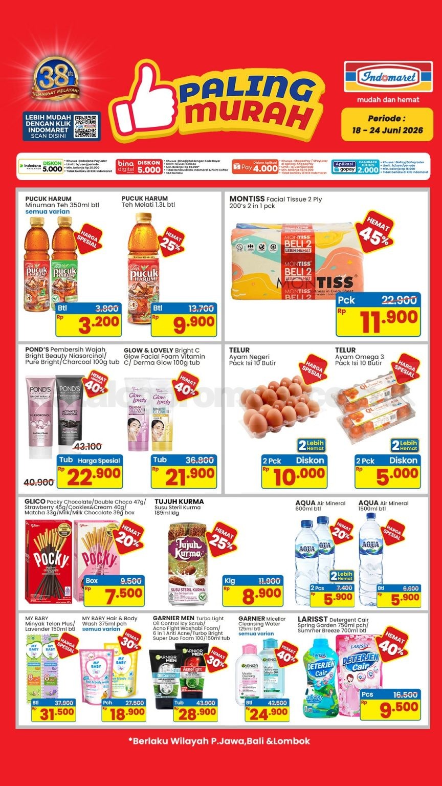Promo INDOMARET PALING MURAH 18-24 Juni 2026