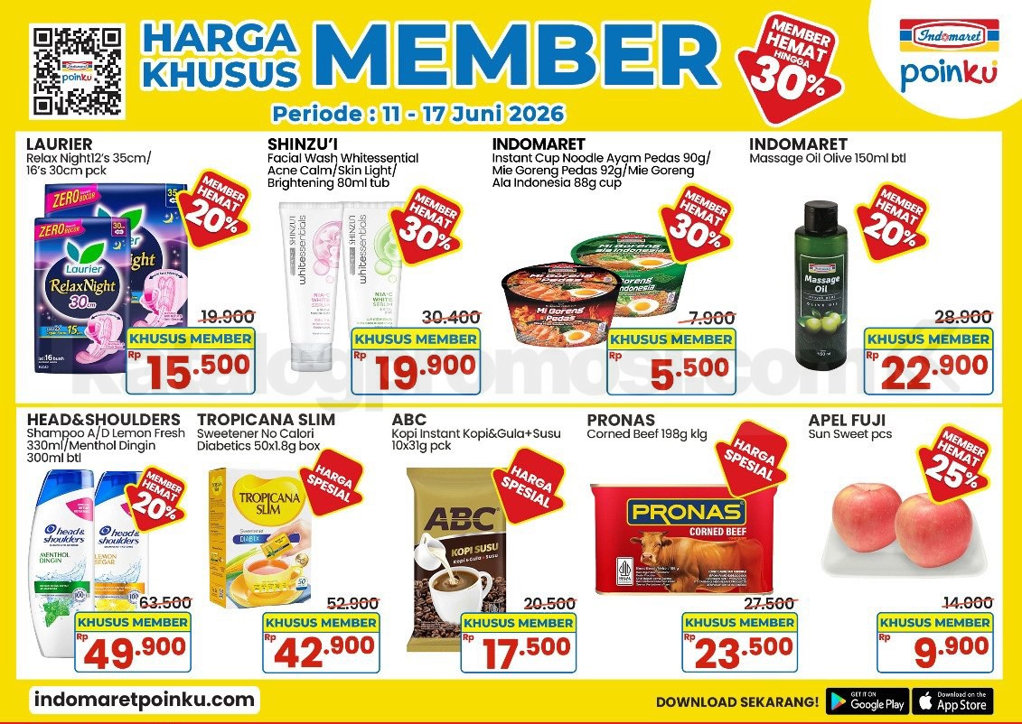 Promo Indomaret Harga Khusus Member 11-17 Juni 2026