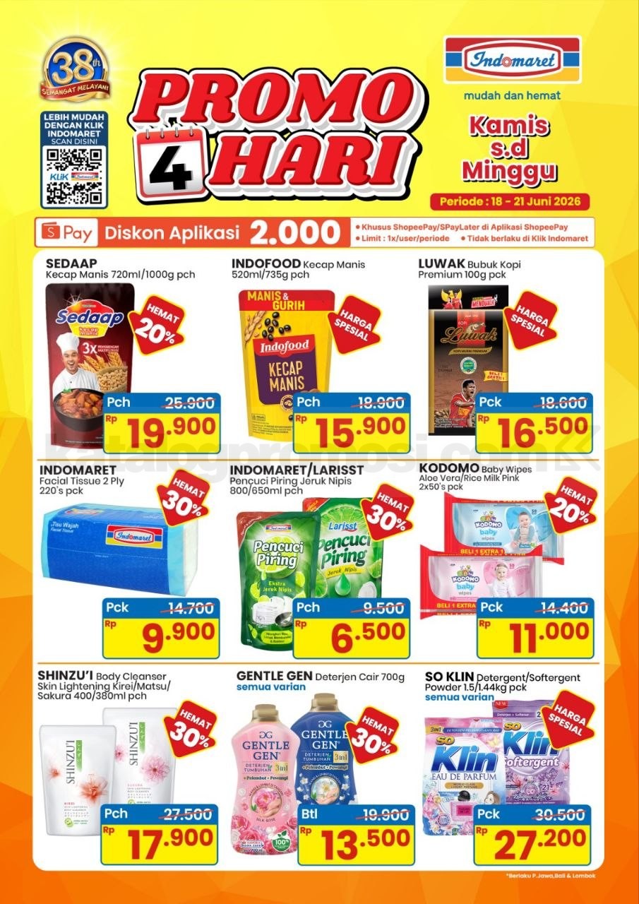 Promo JSM INDOMARET MINGGU INI 18-21 Juni 2026