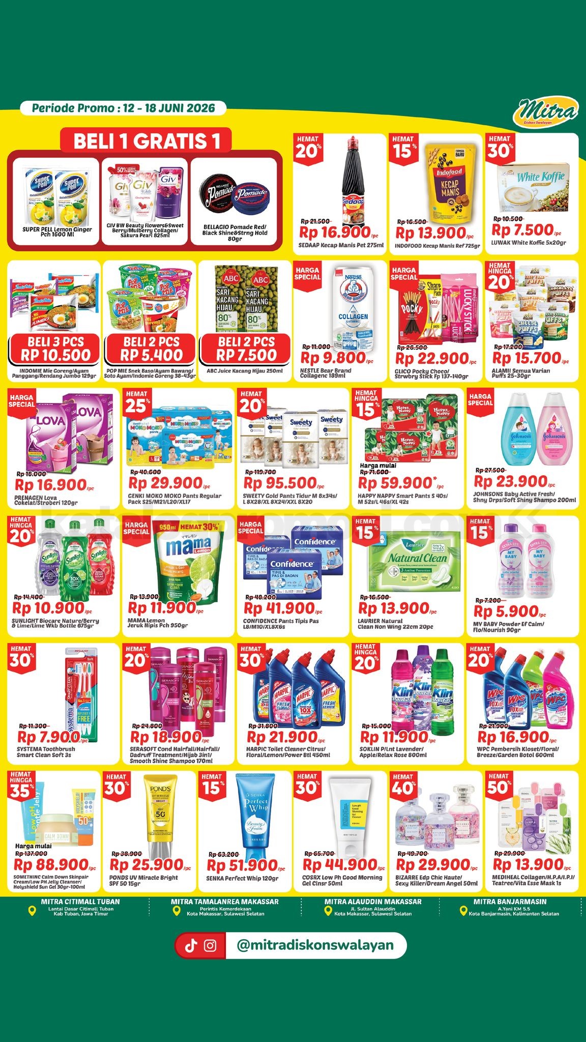 Promo JSM Mitra Diskon Swalayan Akhir Pekan 12-18 Juni 2026