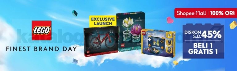 Promo LEGO Finest Brand Day Diskon hingga 45%