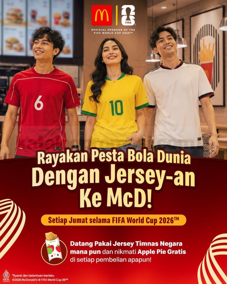 Promo McDonalds Pesta Bola Pakai Jersey Gratis Apple Pie