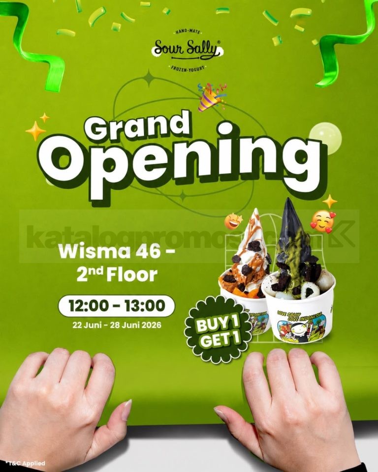 Promo Sour Sally Opening Wisma 46 Buy 1 Get 1