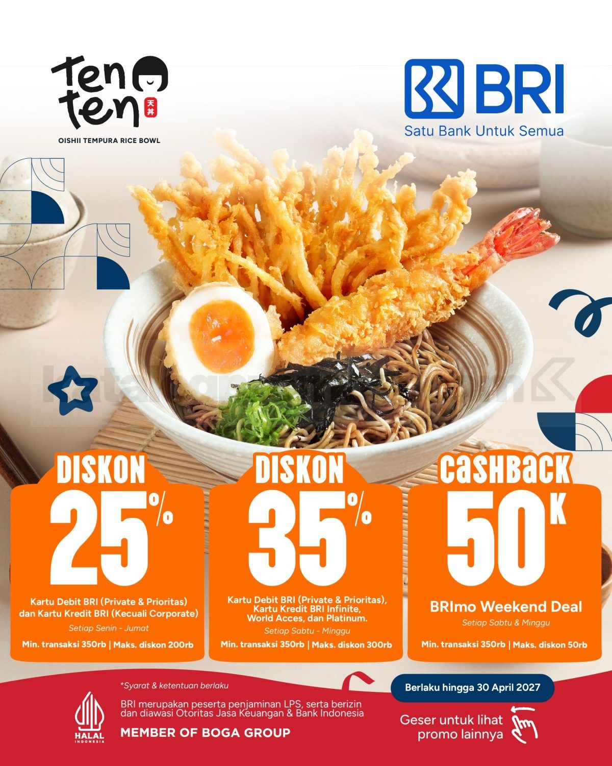 Promo TenTen Diskon hingga 35% Pakai Kartu Bank
